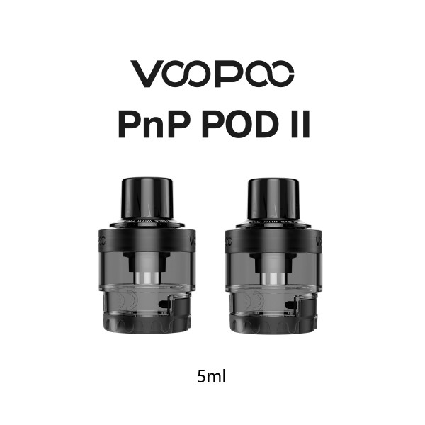 VooPoo 5mL PnP Pod II Empty Pods 2pk (Upgraded Version), pnp 5pk coils, drag h40 kit